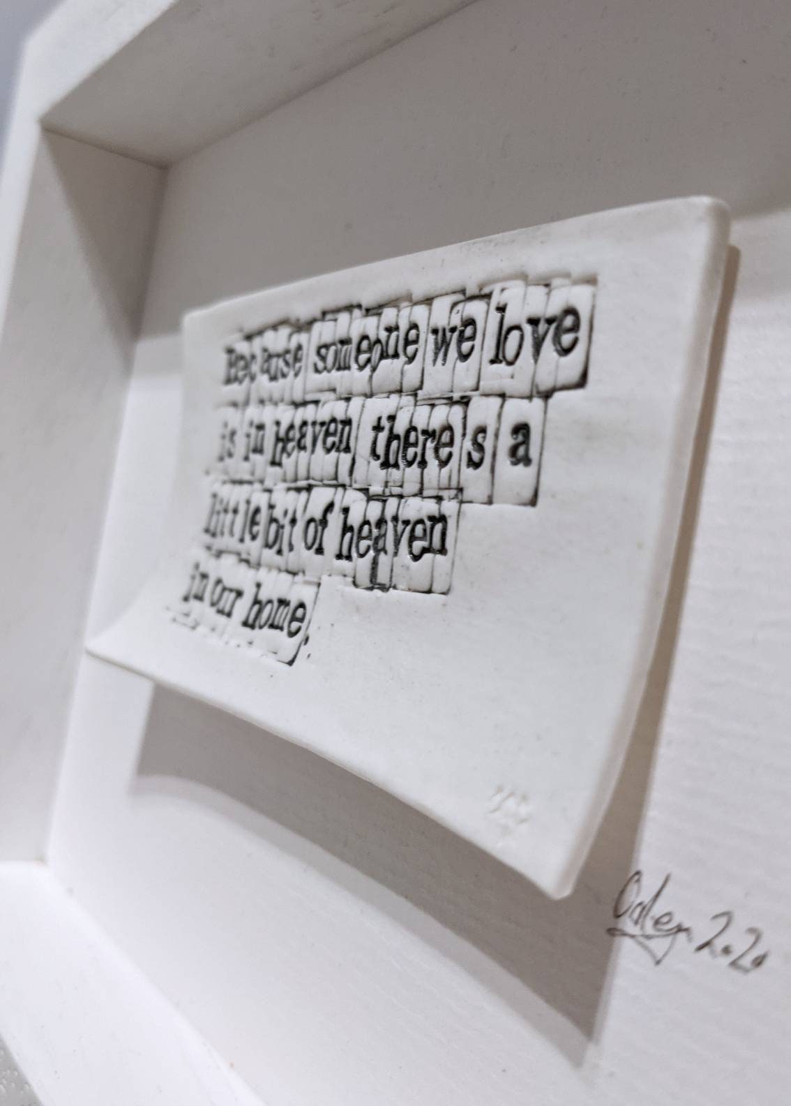 Words in Porcelain 'heaven' Porcelain Art Tile - Etsy