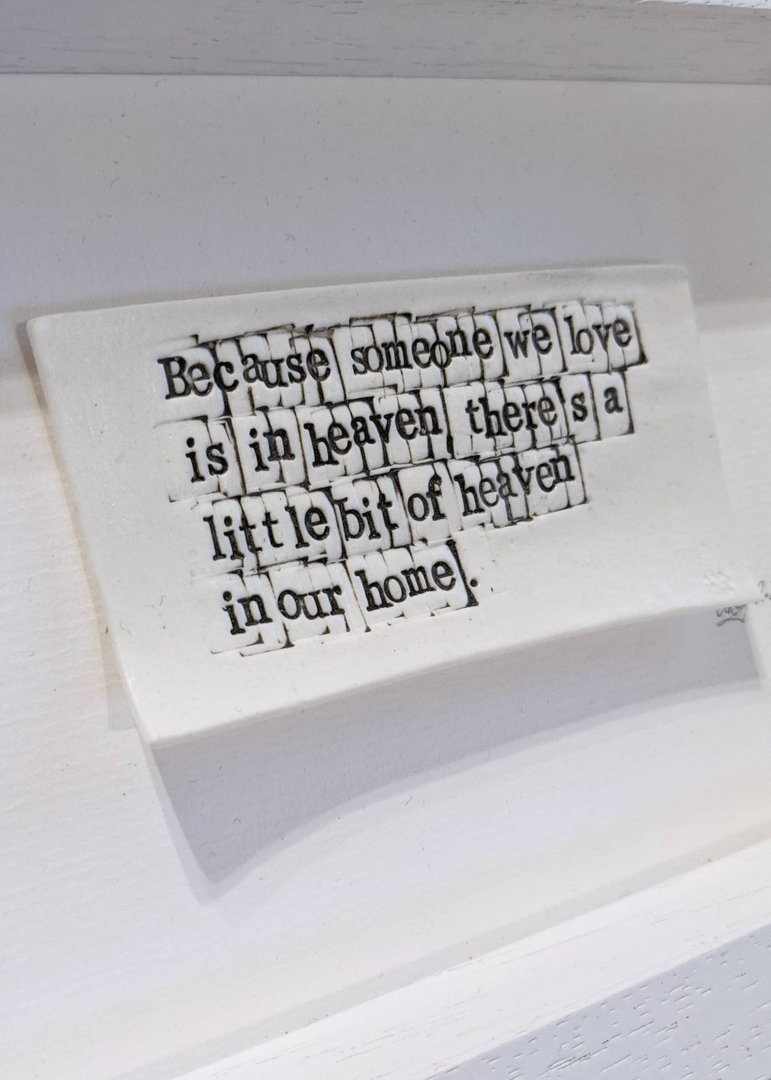 Words in Porcelain 'heaven' Porcelain Art Tile - Etsy
