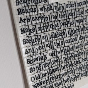 Scaffolding - Words in Porcelain - Seamus Heaney - Etsy Australia