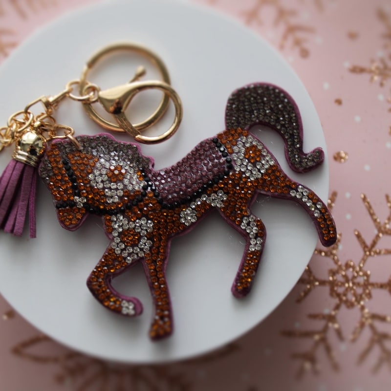 Horse Keychain - Etsy