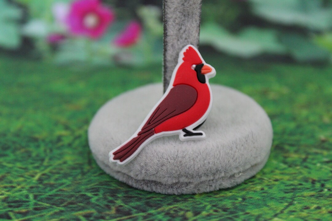 Mini Red Cardinal Bird Shoe Charm (original Design) - Etsy