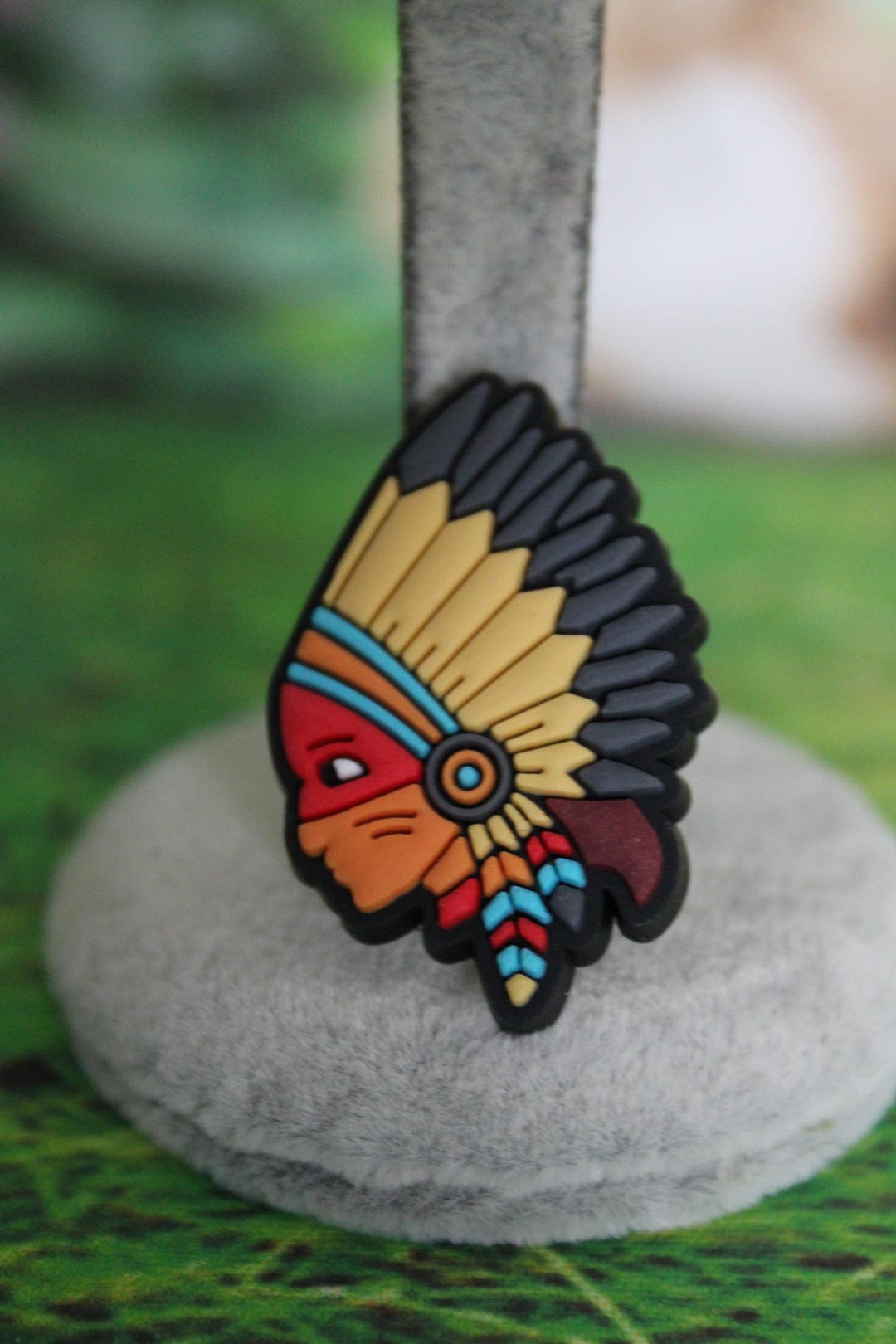 Native American Indian Head Shoe Charm for Clogs - Etsy