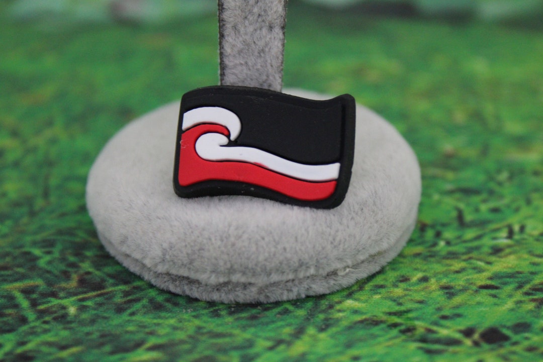 Mini Maori New Zealand Flag Shoe Charm original Design Mini Size Thin ...