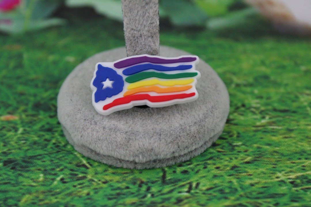 Puerto Rico Gay Pride Flag Shoe Charm - Etsy