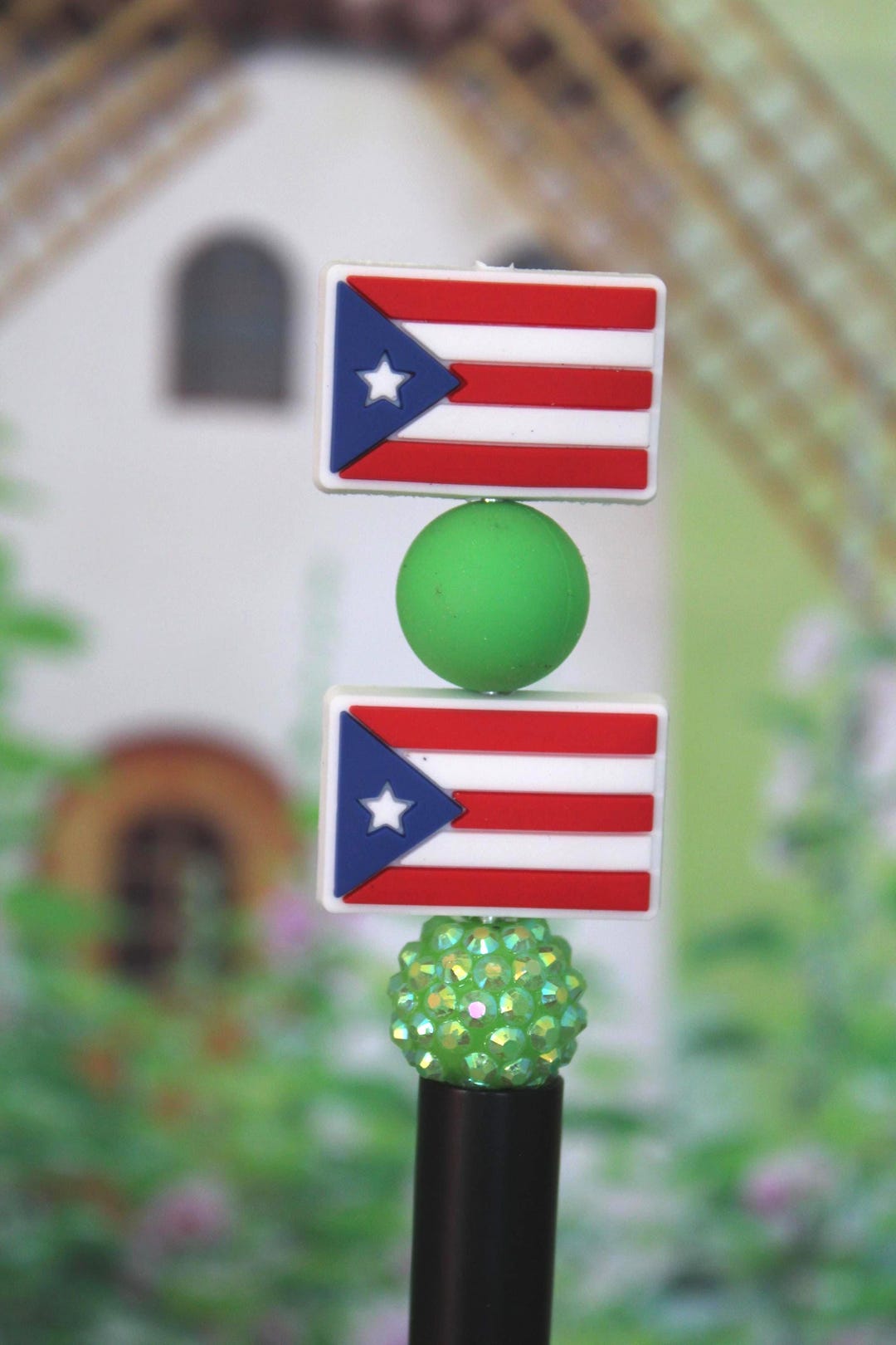2 Piece Mini Puerto Rico Flag Focal Beads for Pen Making - Etsy