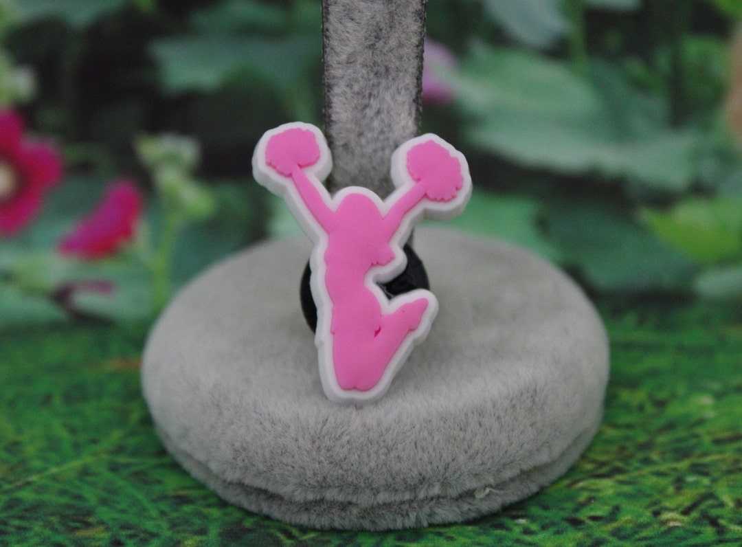 Mini Pink Cheerleader Shoe Charm - Etsy