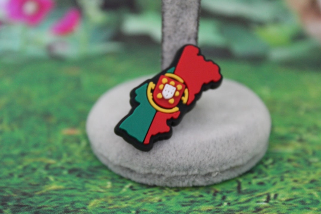 Mini Size Portugal Flag Country Outline Shoe Charm Original Design ...