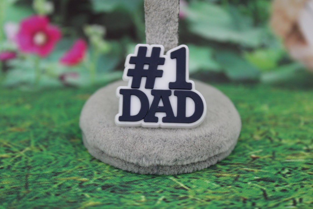 Number Dad With Blue Lettering Shoe Charm for Clogs - Etsy