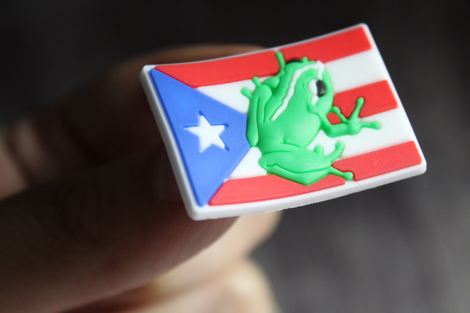 The Original Puerto Rico Flag With Coqui Frog Shoe Charm - Etsy