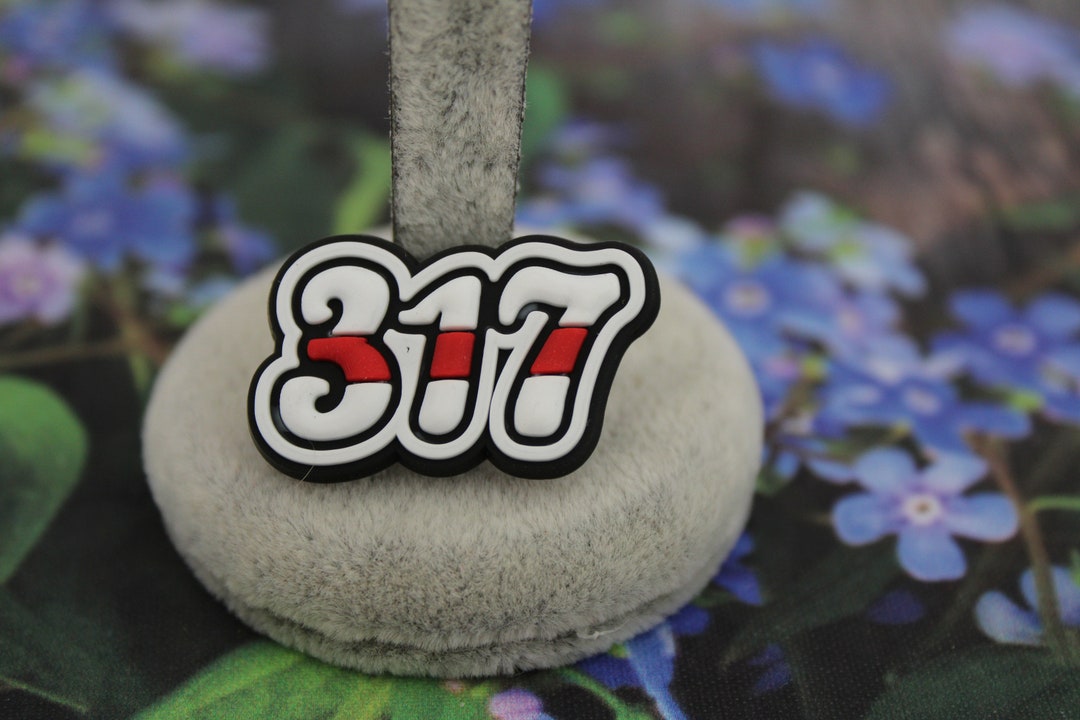 317 Area Code Shoe Charm (original Design) - Etsy
