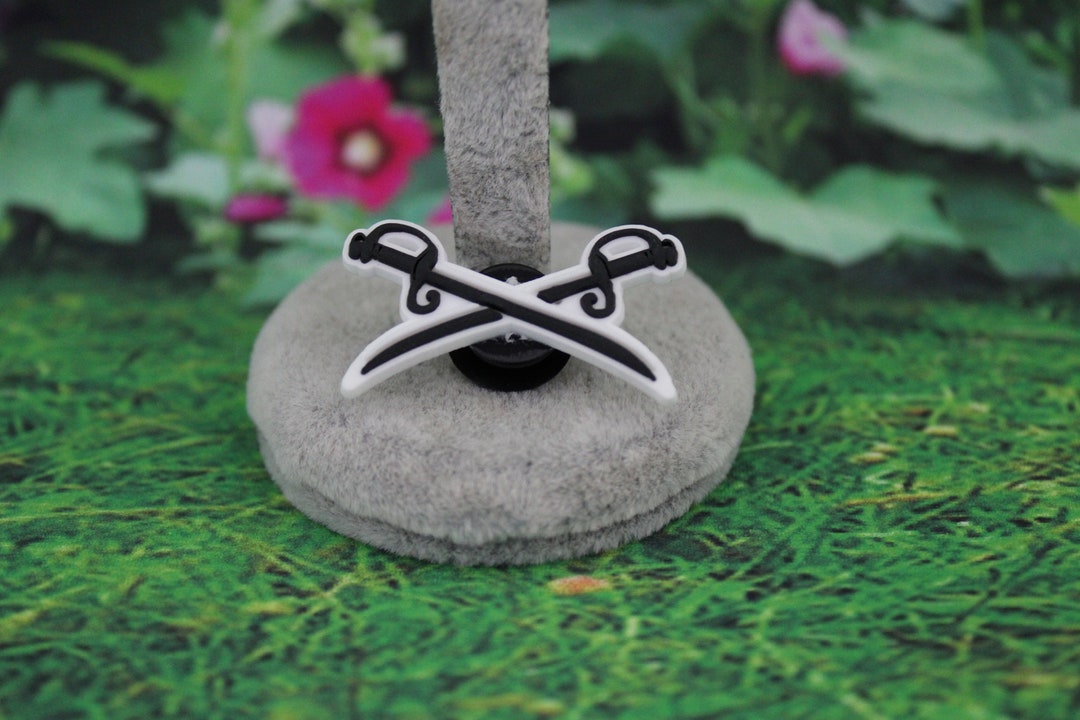 Double Swords Shoe Charm Thin Charm - Etsy