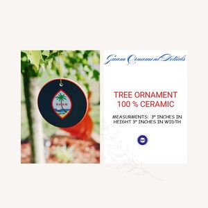 Guam Flag Ceramic Ornament - Etsy