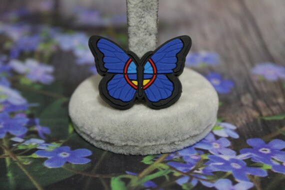 Blue Butterfly With Guam Flag Center Shoe Charm - Etsy