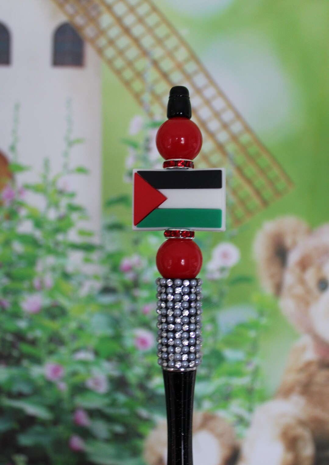 Palestine Flag Diamond Beaded Pen - Etsy