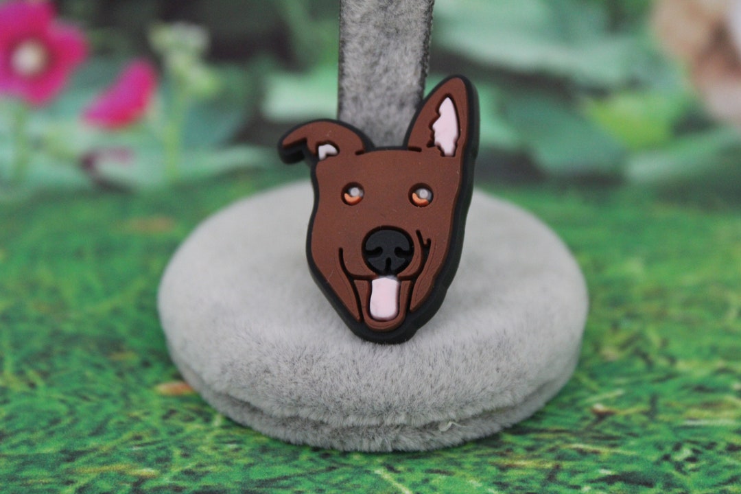 Dark Brown Australian Kelpie Dog Shoe Charm for Clogs (original Design ...