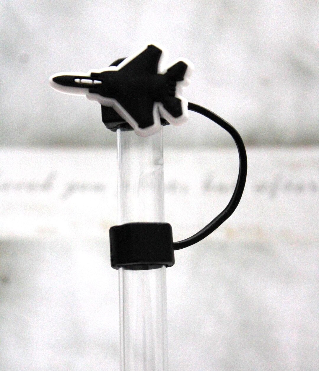 F-18 Hornet Jet Straw Topper Fits 10mm Straws Like Stanley Cups. Soft ...