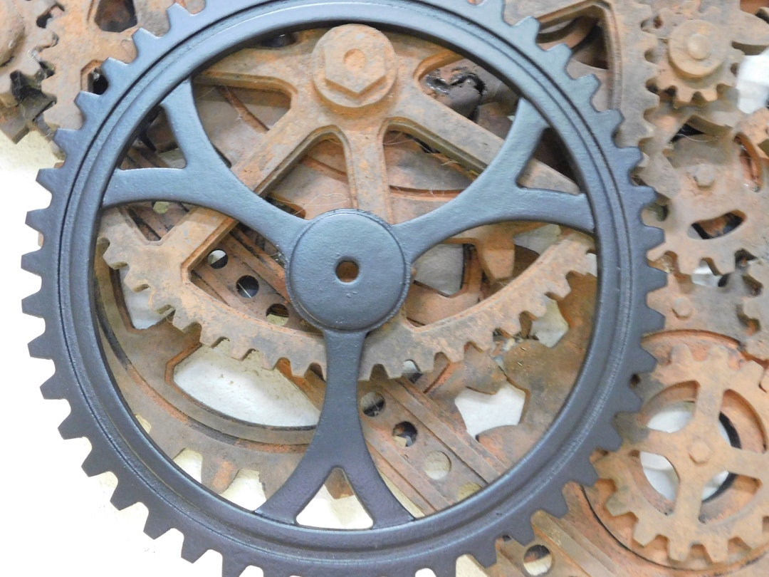 14 in Three Spoke Gear 46 Tooth Steampunk Stem Industrial Cog Cogs ...