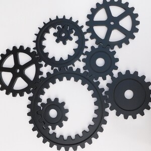 TWO and a HALF FEET! - Painted - Large Eight Gear Decorative Set ...