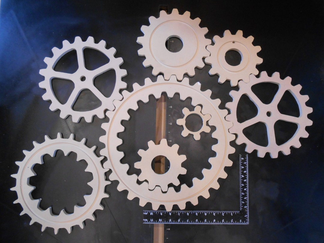 Large Wood Gears / Cogs Eight 8 of Them - Etsy Canada