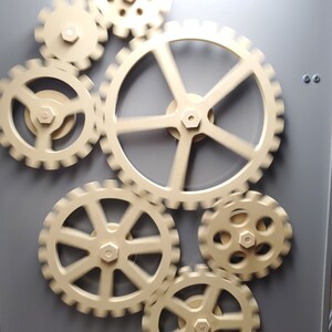 LARGE: 7 Gear Magnetic Backed Kinetic Gears. Shipping Free - Etsy