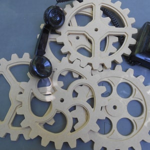 Five Wooden Gears 10 Inch Gear, Cogs, Wood Gears, Steampunk Industrial ...