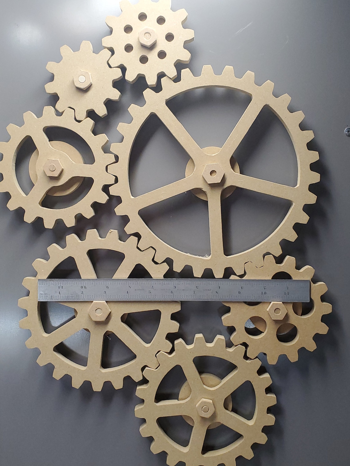 LARGE: 7 Gear Magnetic Backed Kinetic Gears. | Etsy