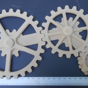Gear Wall, 26" X 16" - Wooden Gears, Wood Gears, Kinetic Wall Decor ...