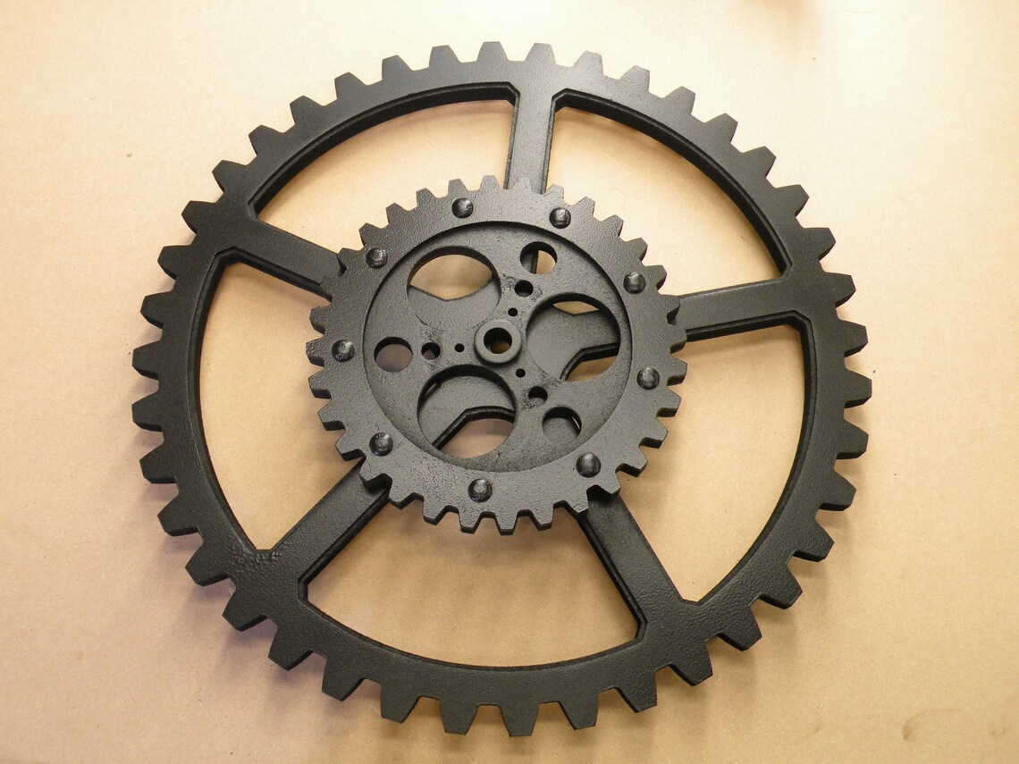 Large Gears 18 Inch Gear Large Wooden Gears Industrial | Etsy