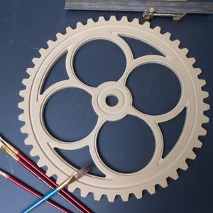 Wooden Gear- 14 Inches! Wood Gear Cog Spoke Pulley Steampunk Decor ...