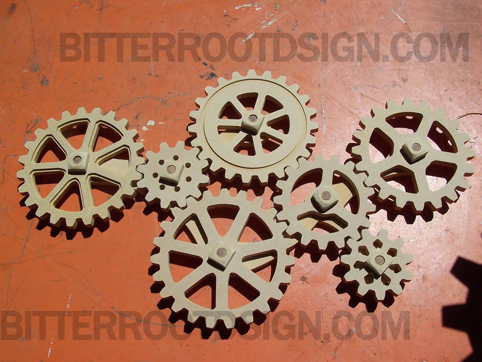 Large Wooden Gears - Kinetic Wall Art - Wood Gears - Cogs - Steampunk ...