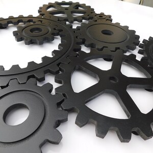 TWO and a HALF FEET! - Painted - Large Eight Gear Decorative Set ...