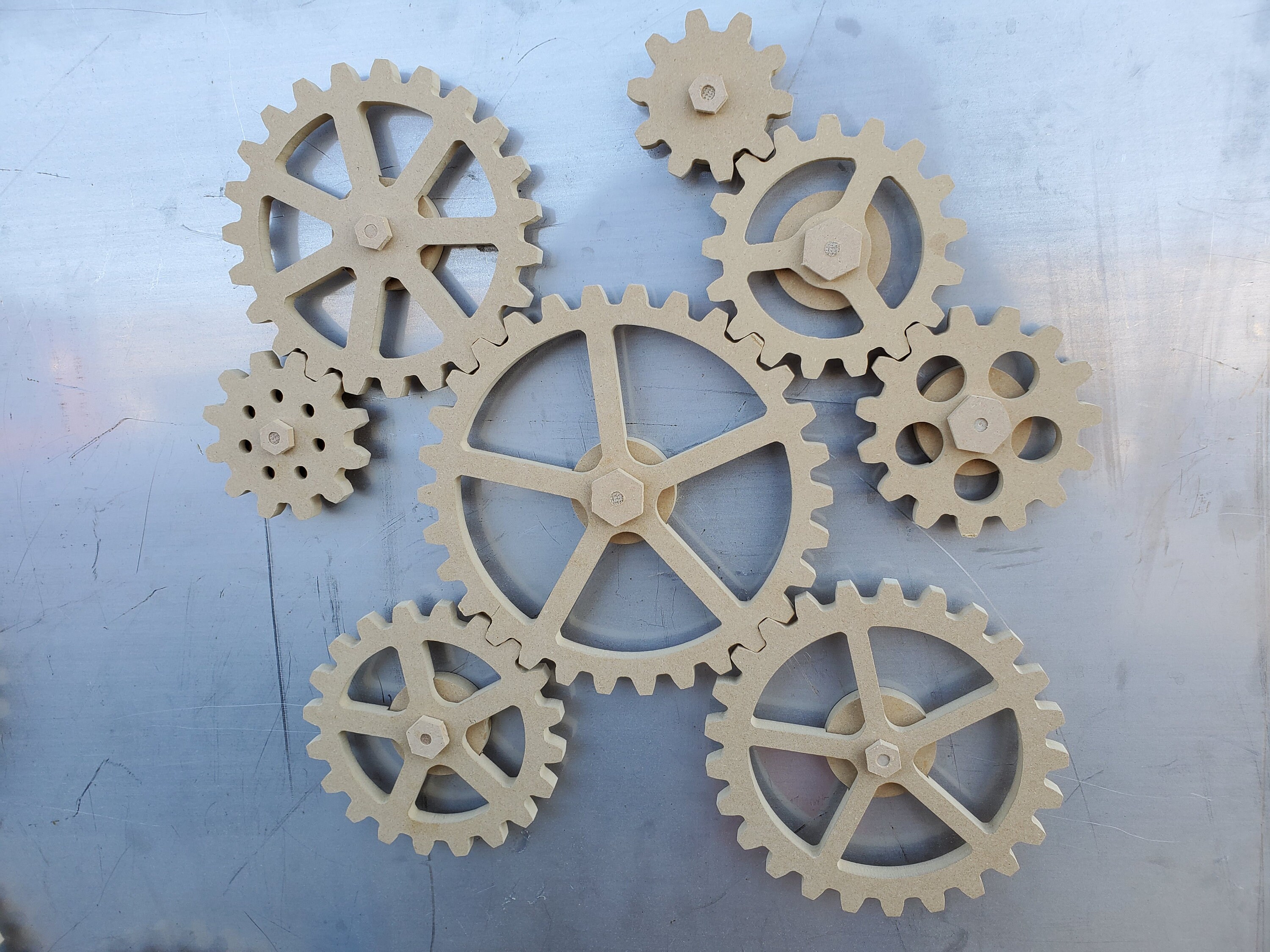 5 In. Kinetic Magnetic Mounted Gear Moving Kinetic Cogs Three | Etsy