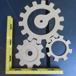Cogs - Gears Large Wood Cogs 1/2 Inch Thick, Wooden Gears, Wood Gears ...