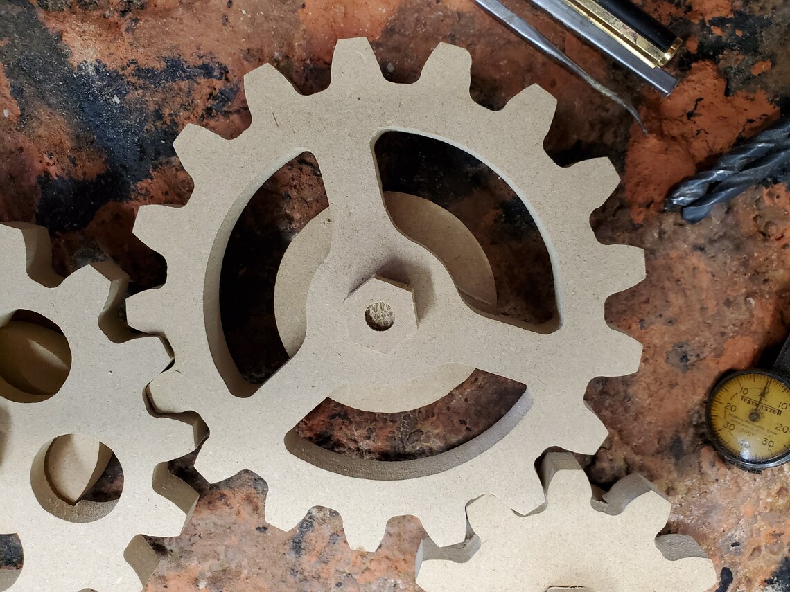 LARGE: 7 Gear Magnetic Backed Kinetic Gears. | Etsy