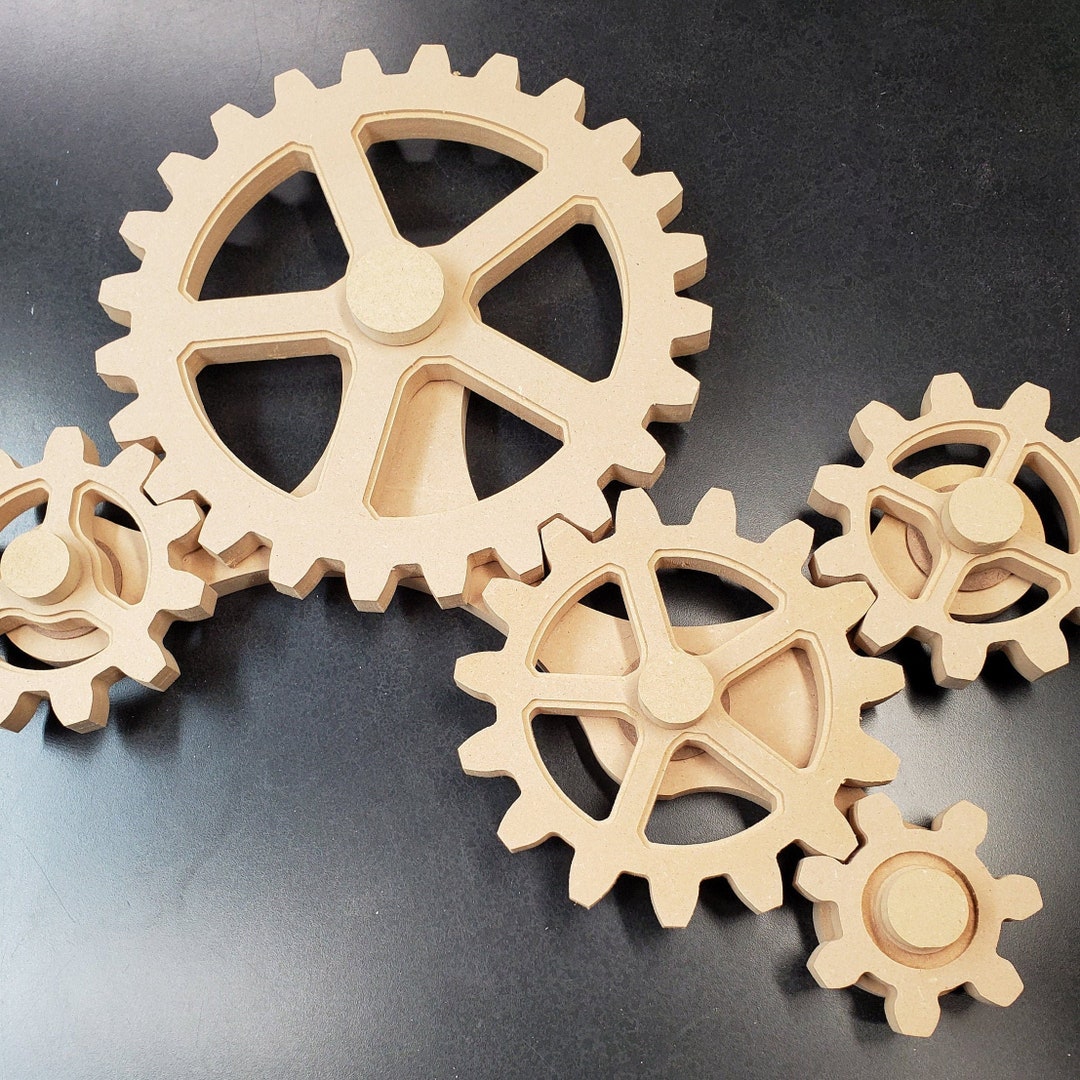 Five Large Gear Kinetic Set 23.5 IN X 16.5 In. Stem Maker Space Vs. 3CG ...
