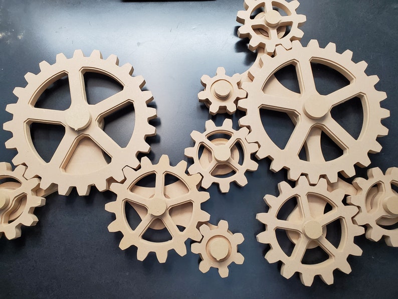 Five Large Gear Kinetic Set 24 in X 13.5 In. Stem Maker Space | Etsy
