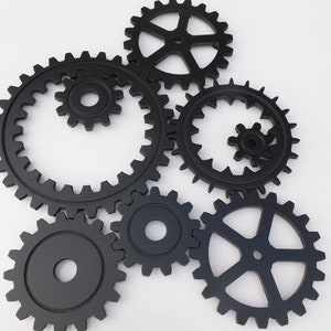 TWO and a HALF FEET! - Painted - Large Eight Gear Decorative Set ...