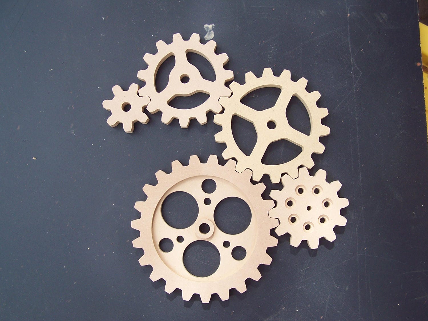 Wooden Gears Five One Half 1/2 Inch Thick Gears Cogs - Etsy