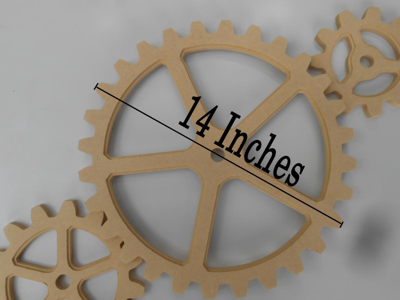Large Wooden Gears - 14" Inch Gear - Huge Wood Gears - Gear Wall ...