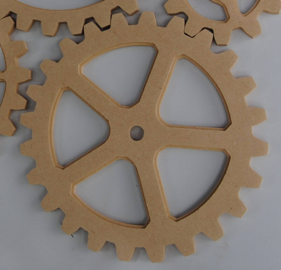 Wooden Gears - 12" Gear Modern Industrial Steampunk Dacor, Wood Gear ...
