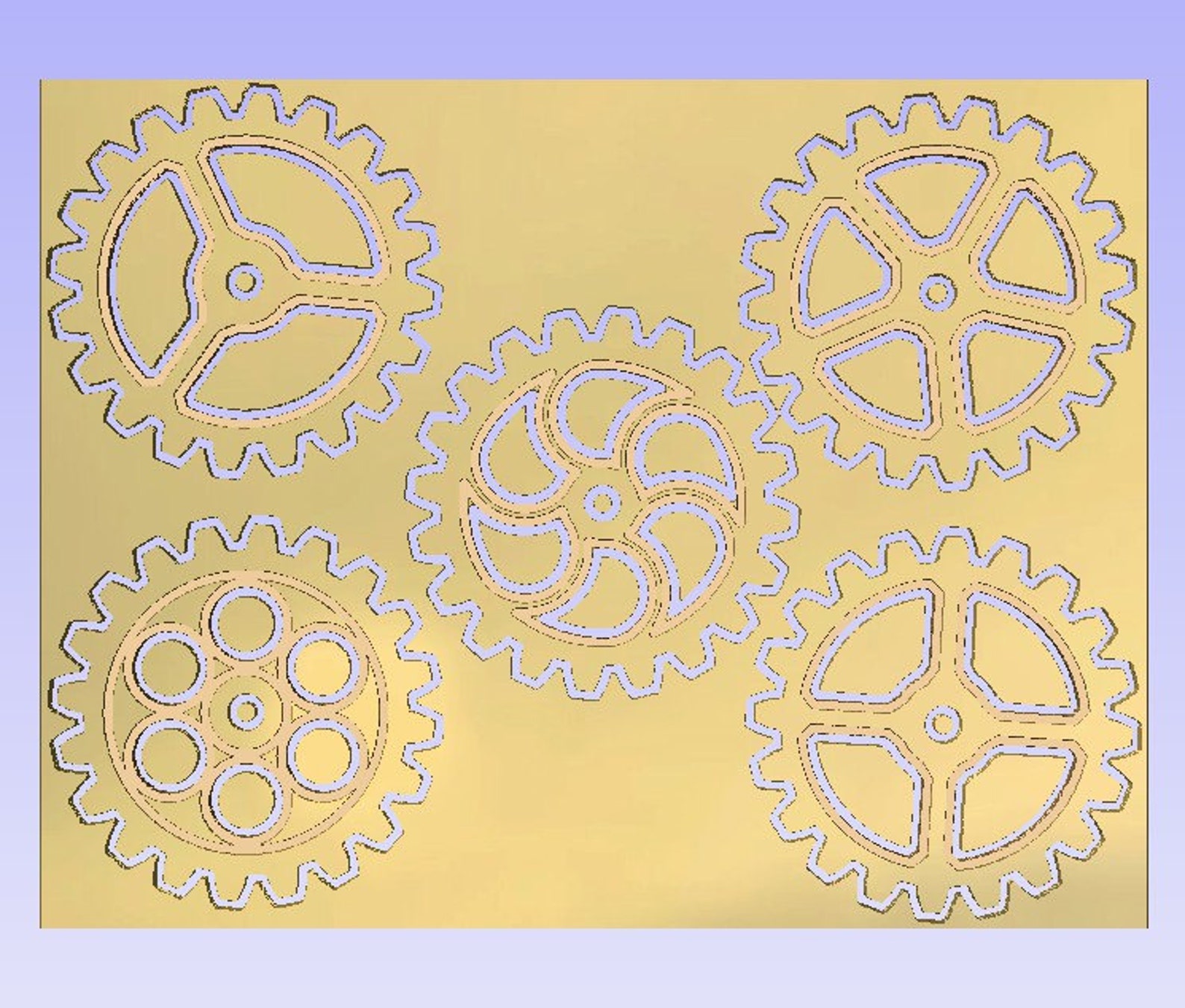 Five Wooden Gears 10 Inch Gear Cogs Wood Gears Steampunk - Etsy