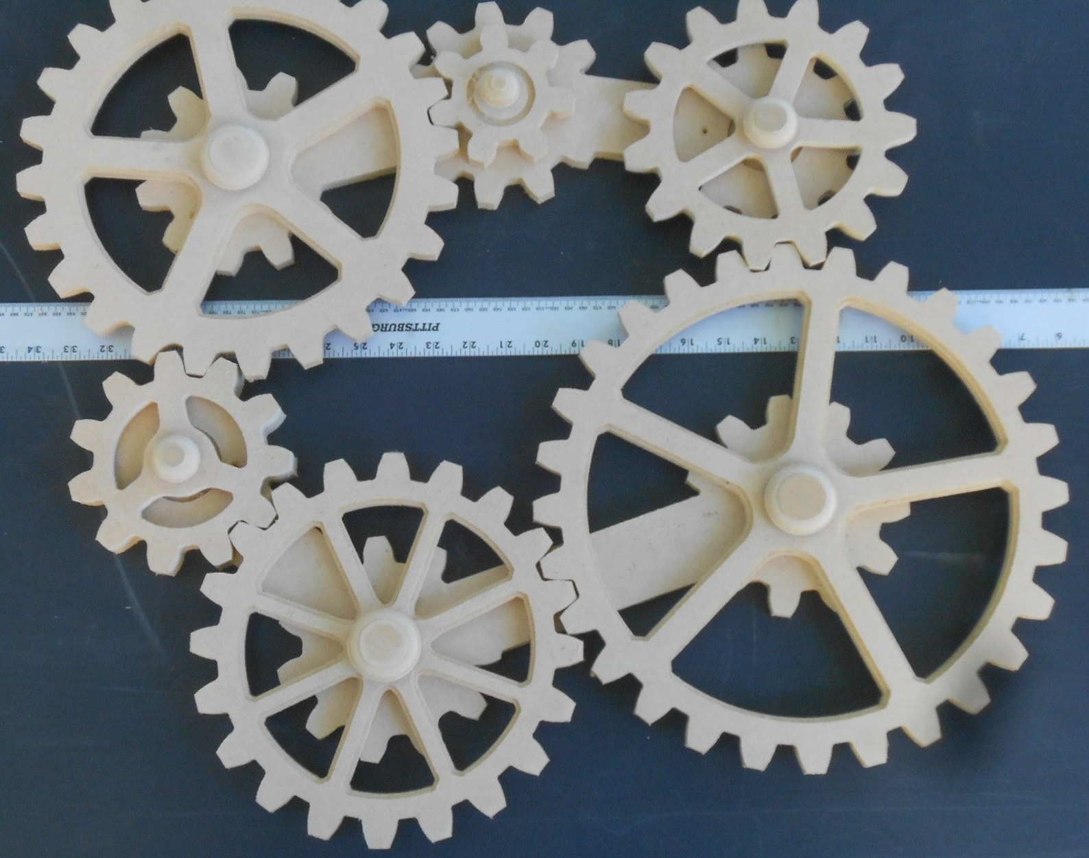 WORKING GEARS, Wood Gears, Gear Wall, Kinetic Art, Steampunk ...