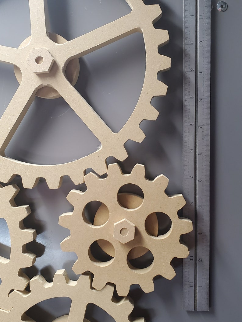LARGE: 7 Gear Magnetic Backed Kinetic Gears. | Etsy