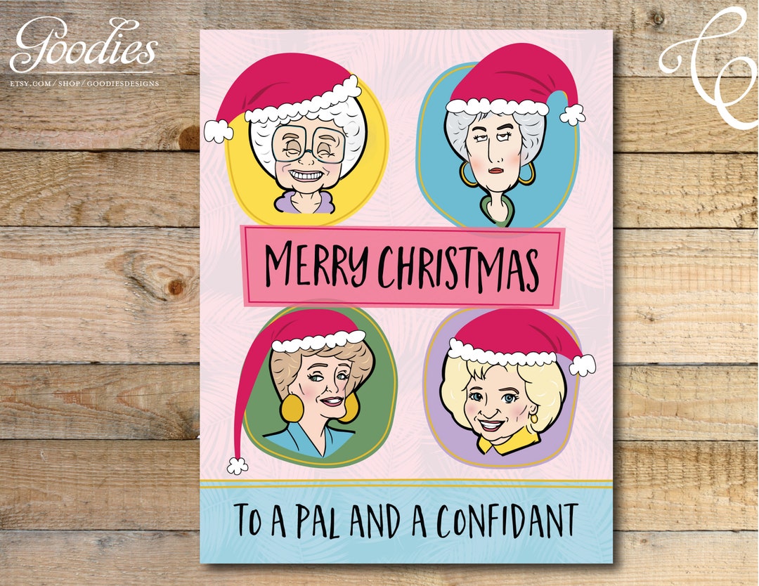 Golden Girls Christmas Card - DIGITAL - Instant Download - Girlfriend ...