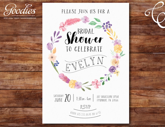 Flower Party Invitation Instant Download Birthday Party - Etsy