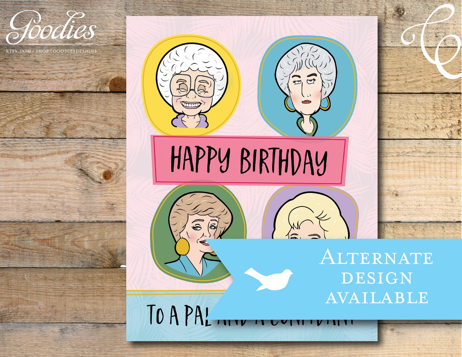 Golden Girls Thank You Card - Digital File - Instant Download, Thank ...