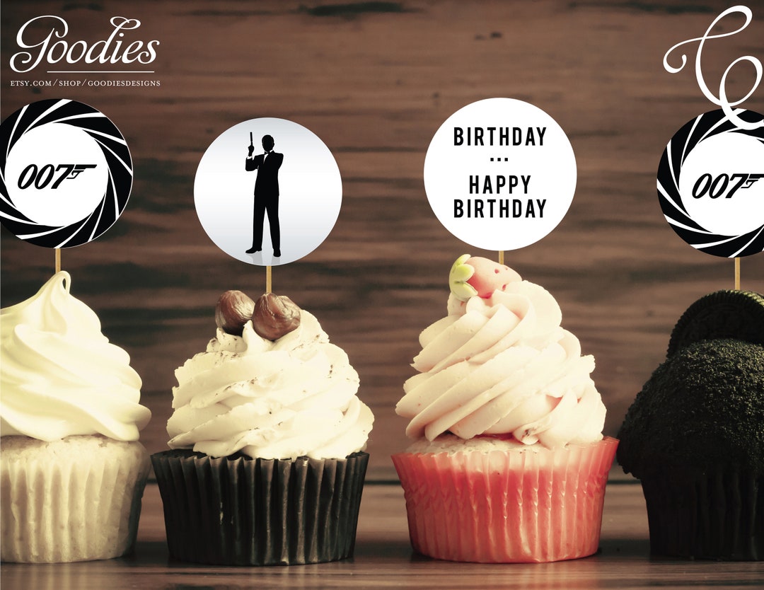 Special Agents Tags or Cupcake Toppers - Instant Download, Birthday ...
