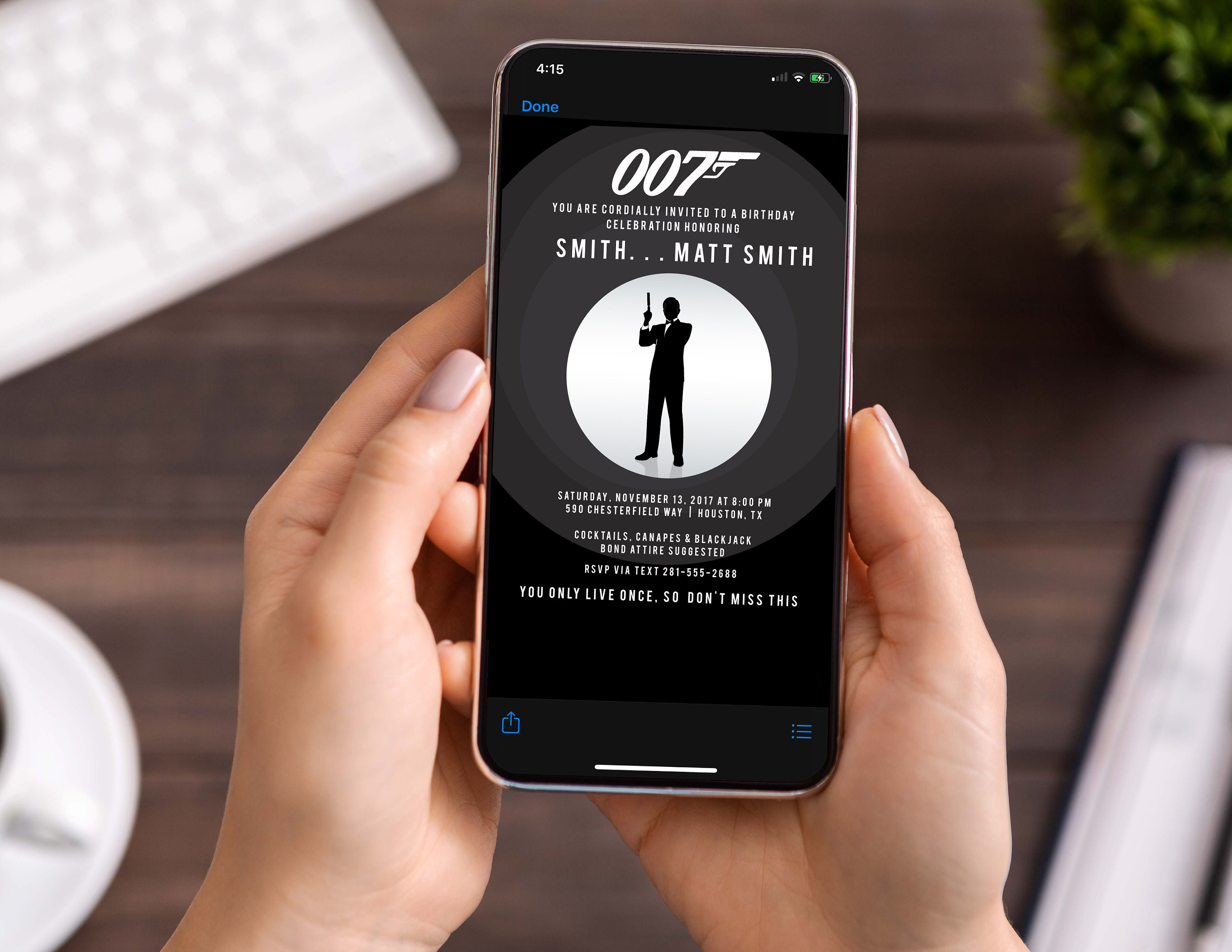 James Bond 007 Spy Invitation Poster sold by Luis Gonzalez Díaz | SKU ...