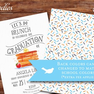 Graduation Brunch Party Invitation - Instant Download, Birthday Party ...