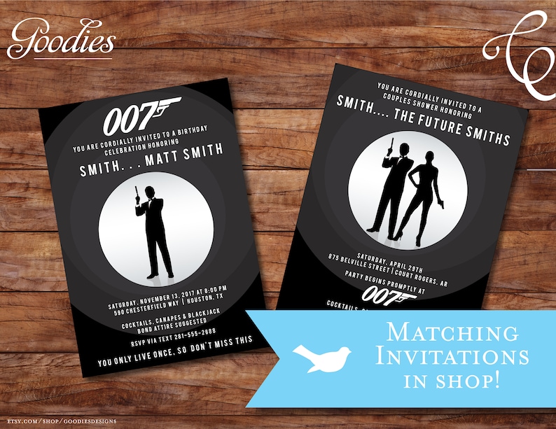 Special Agent Cocktails Bar Sign - Instant Download, PDF, JPEG ...